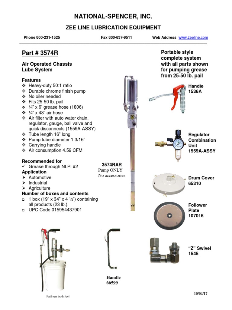 National-Spencer, Inc.: Zee Line Lubrication Equipment | Download Free ...