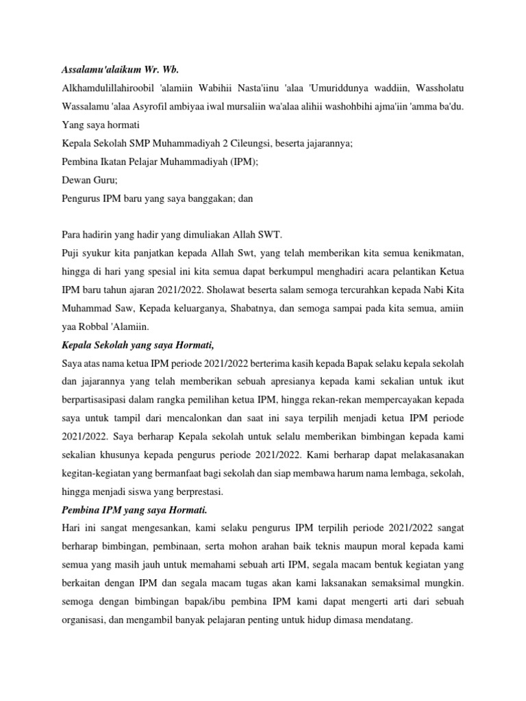 Pidato B.indo | PDF