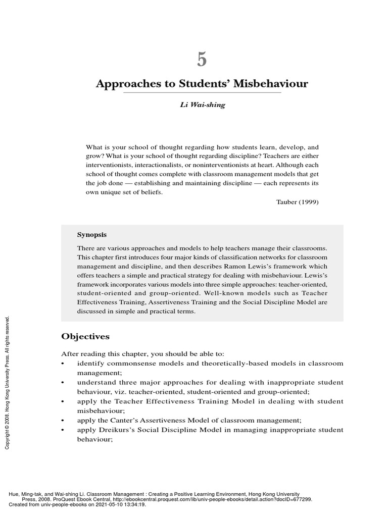 Classroom - Management - Creating - A - Positive - Learning - ... - (5 ...