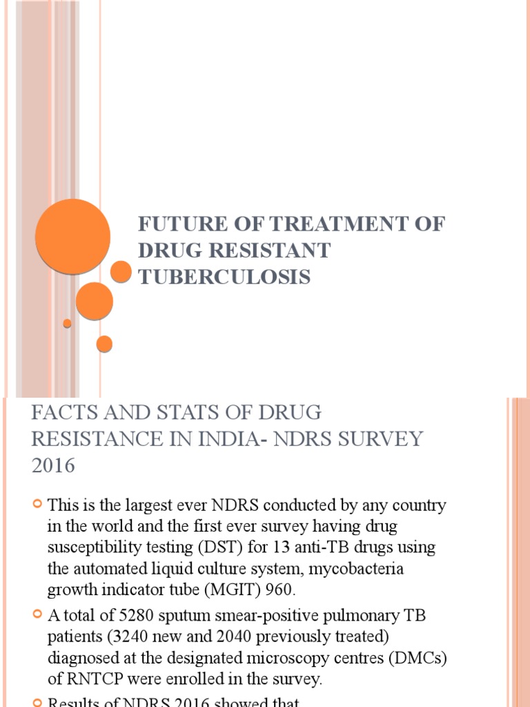 Future of Treatment of Drug Resitant Tuberculosis | PDF | Tuberculosis ...