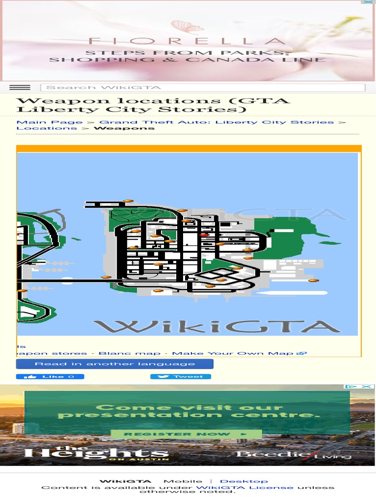 Gta Vice City Stories Weapons Map