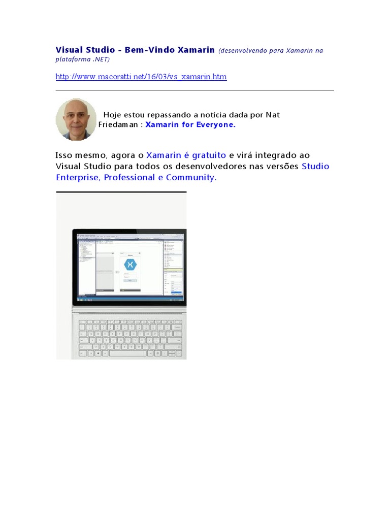 Dot Net Xamarin 001 | PDF | Microsoft Visual Studio | C Sharp ...