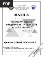 Mathematics: Quarter 3 - Module 8: Applying Triangle Congruence To ...