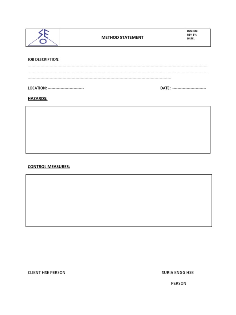 Method Statement | PDF | Finance & Money Management | Computers