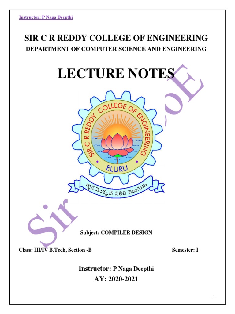 An Overview of Compiler Design Phases and Concepts | PDF | Parsing | Computer Program