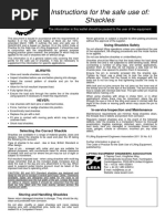 Shackle Safety Inspection Guide | PDF