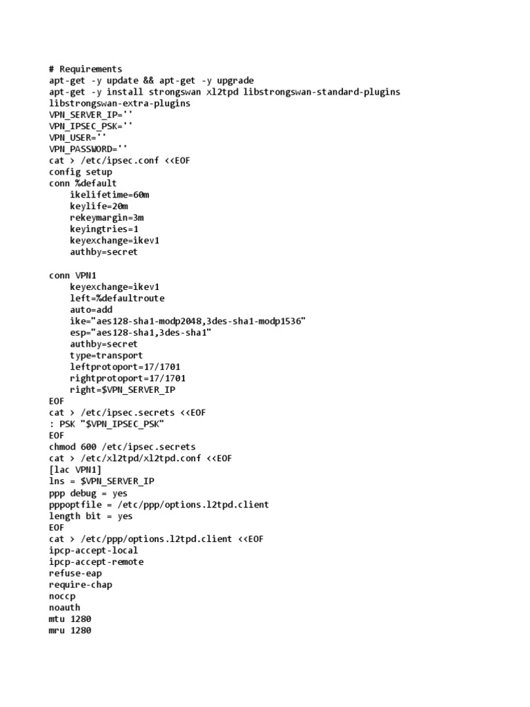 l2tp Script | PDF | Computers
