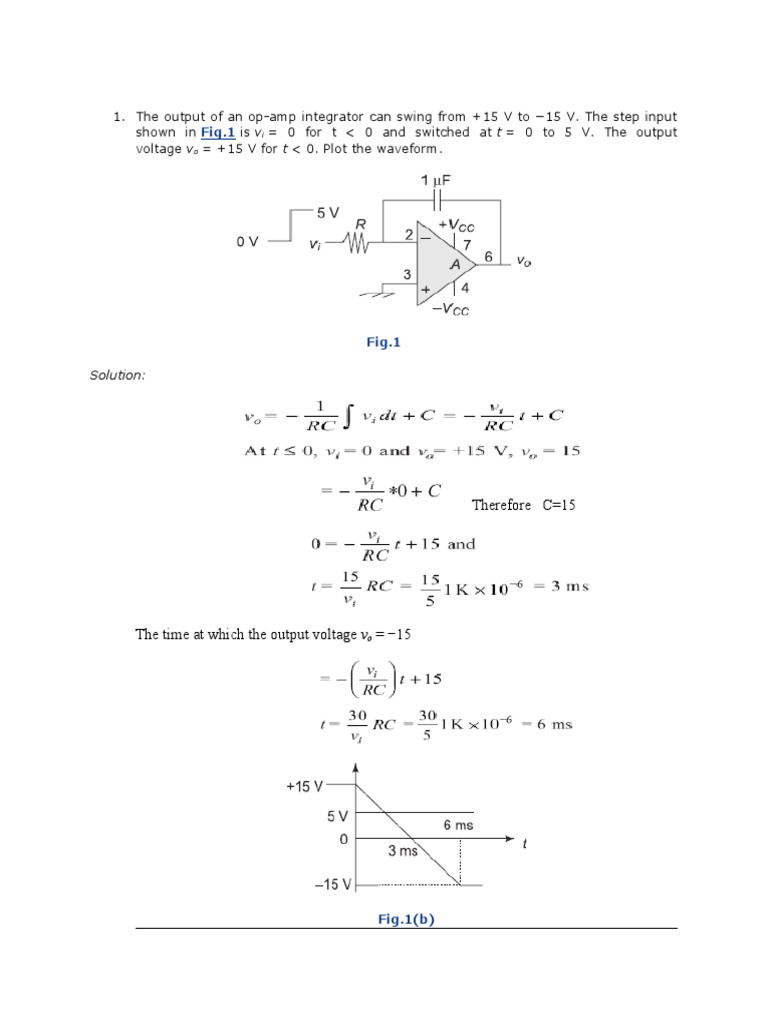 Tutorial CH 3 | PDF | Operational Amplifier | Electronic Oscillator