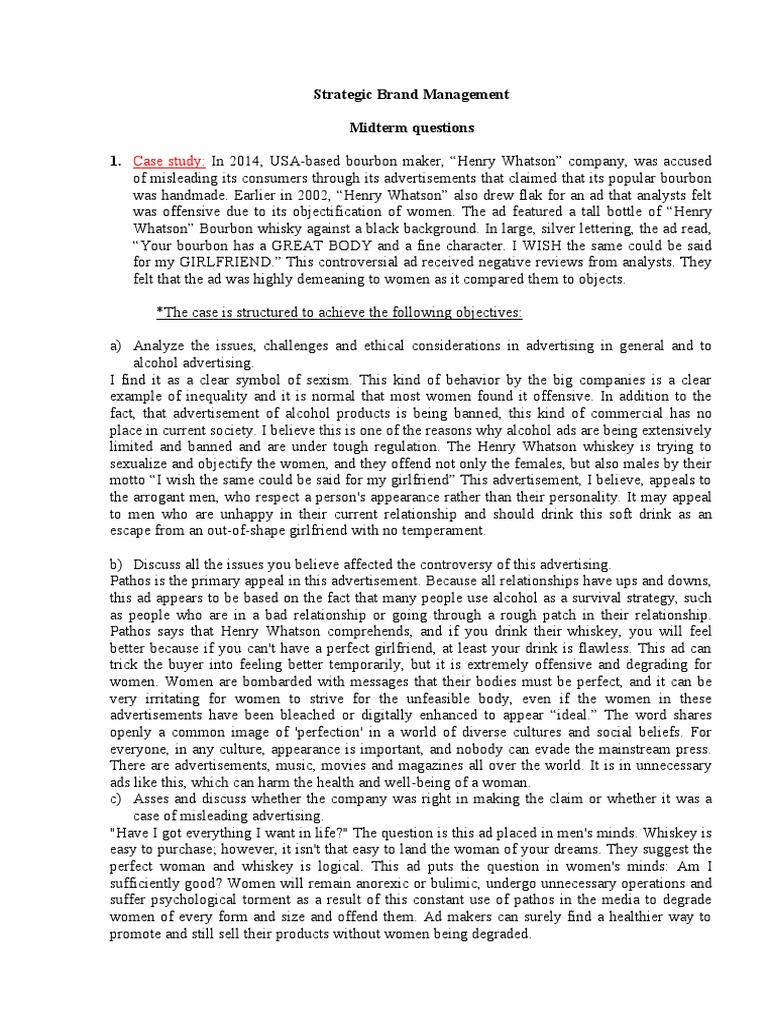 MBLM Case Studies in Brand Management | PDF | Brand | Advertising