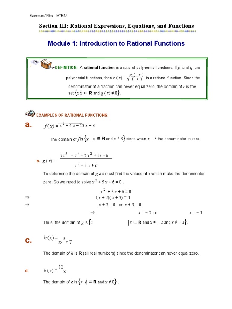 Analysis of Rational Functions and Their Graphs | PDF | Function (Mathematics) | Asymptote