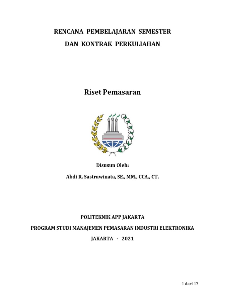 RPS Riset Pemasaran | PDF