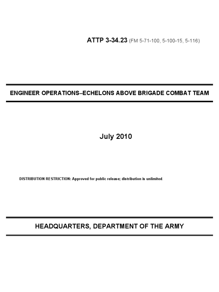 Attp 3-34.23 | PDF | United States Army | Brigade