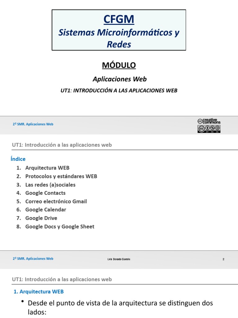 Introducción A Las Aplicaciones Web (Aplicación Web - SMR - Grado Medio ...