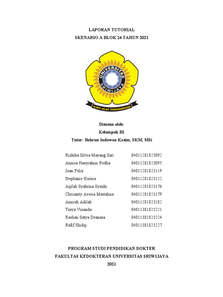 Laporan Tutorial Skenario A Blok 24 Tahun 2021 | PDF