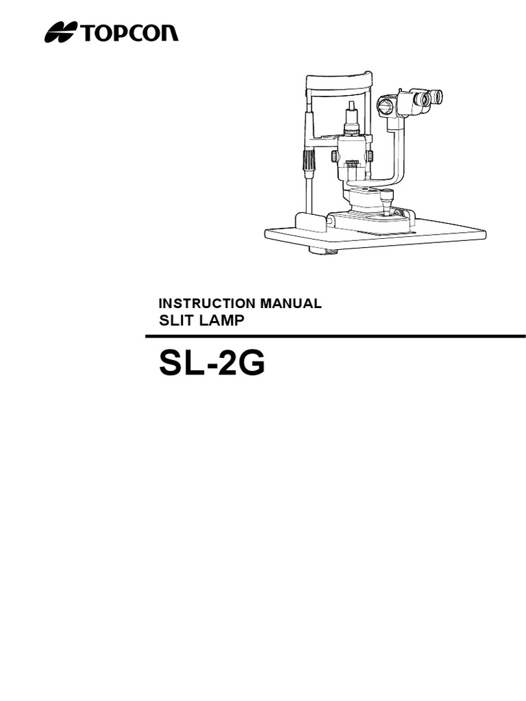 Slit Lamp: Instruction Manual | PDF | Electromagnetic Compatibility ...