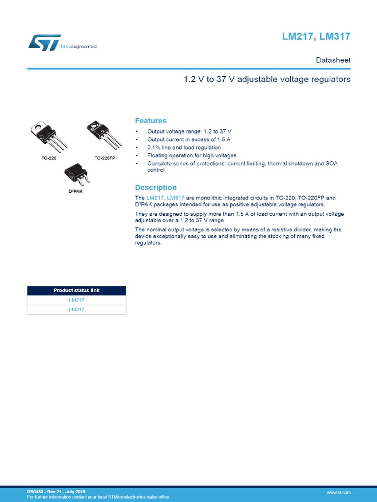 LM317 Datasheet | PDF
