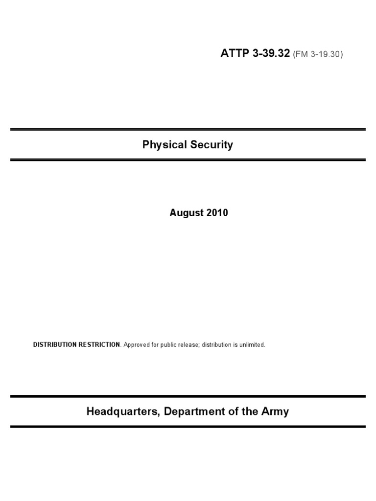 Attp 3-39.32 | PDF | Physical Security | Counter Terrorism
