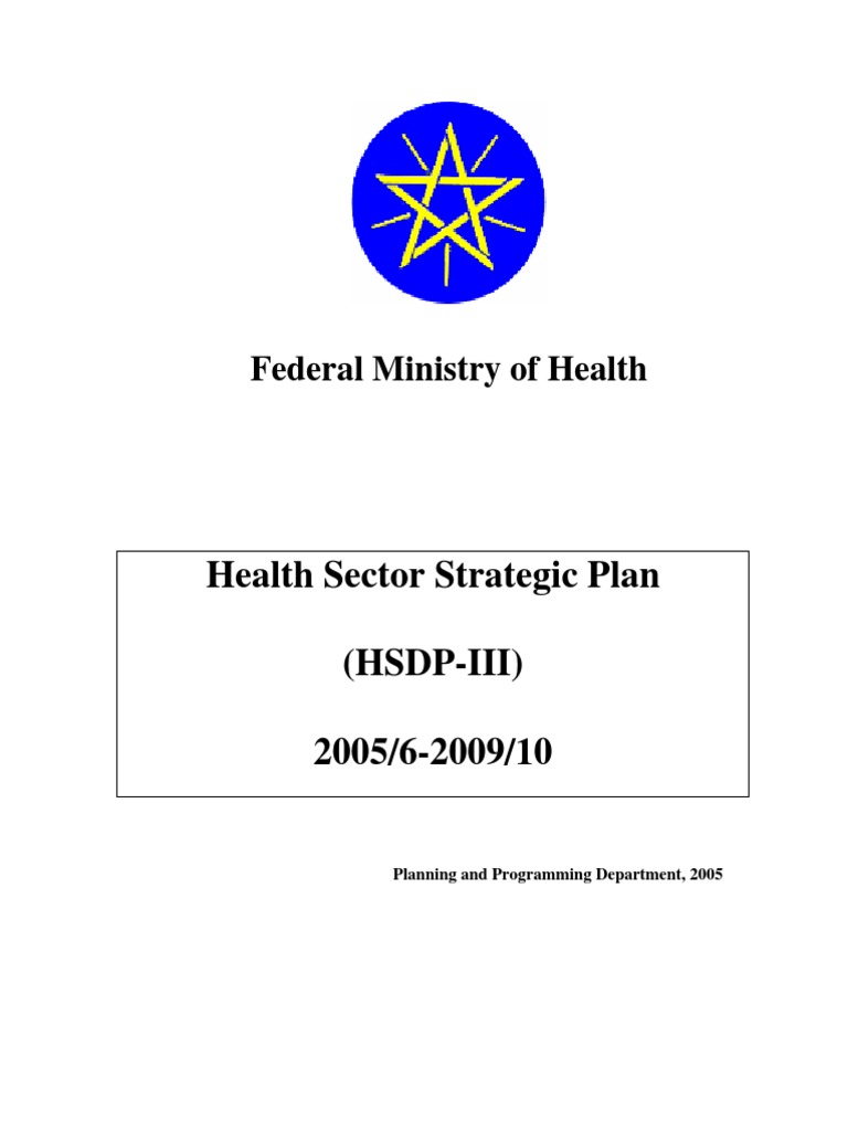 Ethiopia Health Sector Development Planhsdp III | PDF | Millennium ...