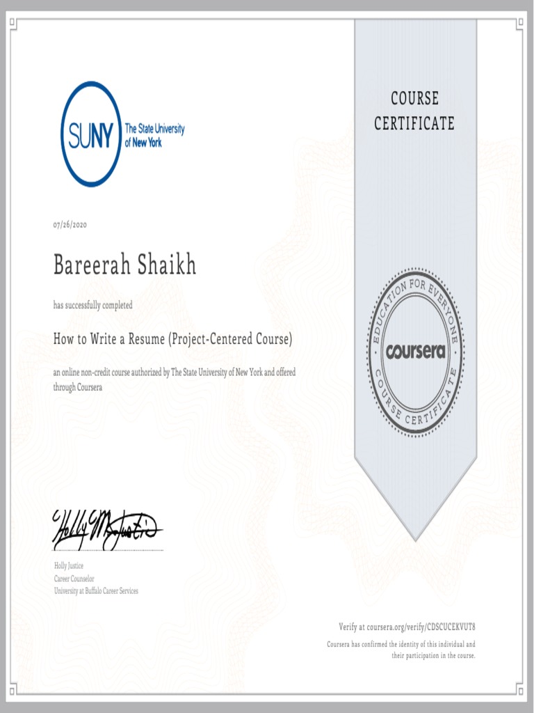 Resume Certificate | PDF | Business