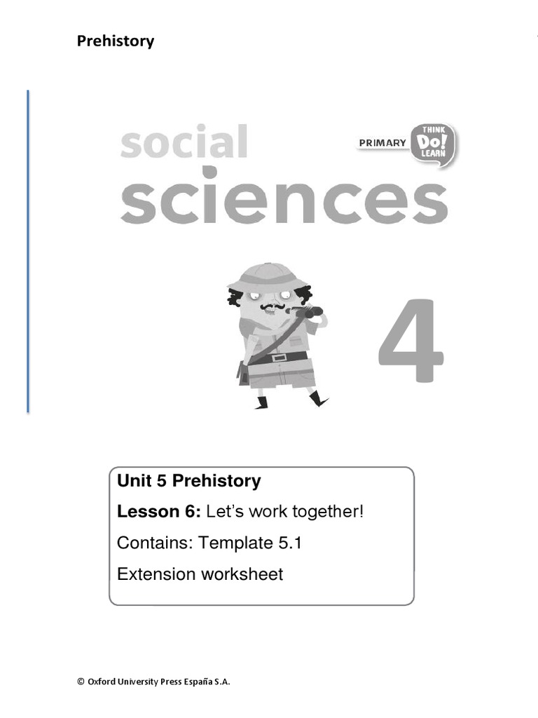 Prehistory TEMPLATE 5.1make Your Own Poster!: Let's Work Together ...