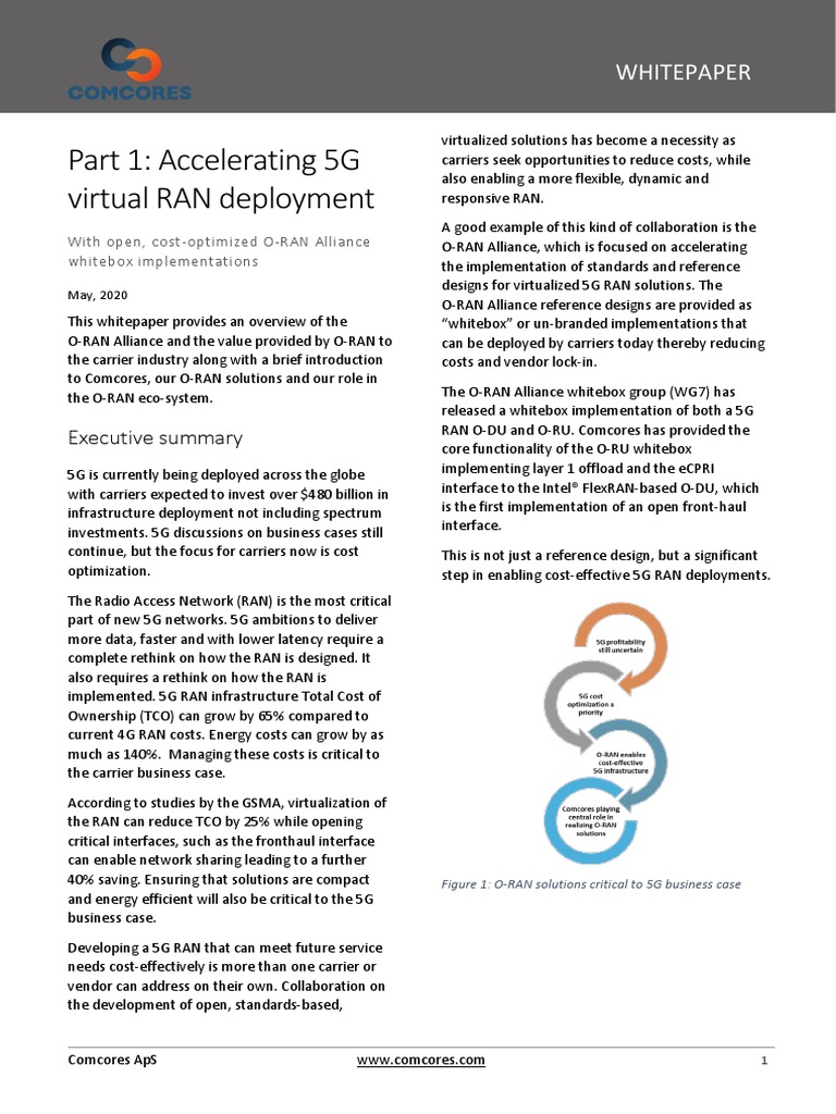 Commcores. Open-Ran RU. Part 1 | PDF | 4 G | System On A Chip