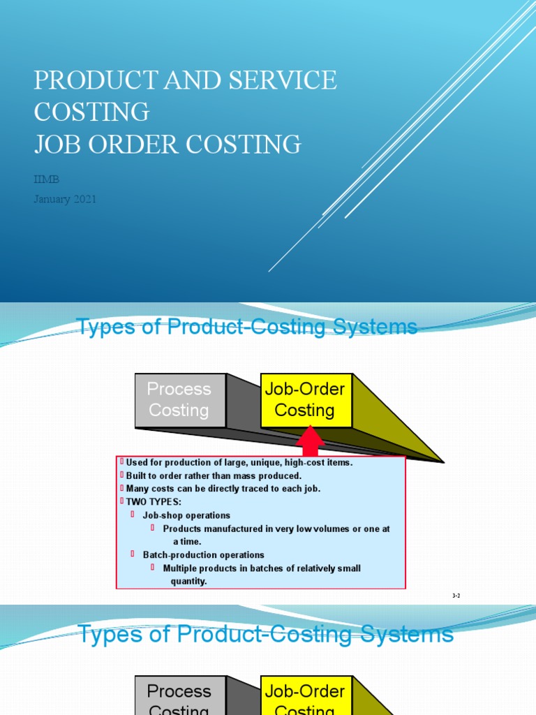 Product and Service Costing | PDF | Mass Production | Cost