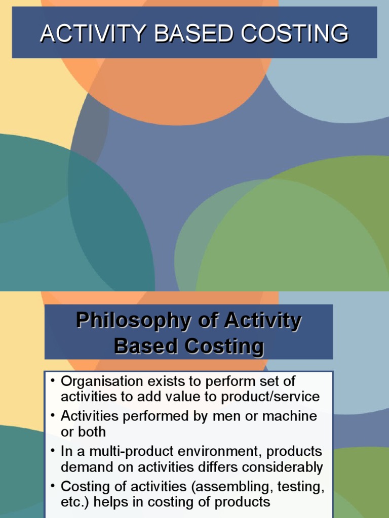 Activity-Based Costing Overview | PDF | Business Economics | Management ...