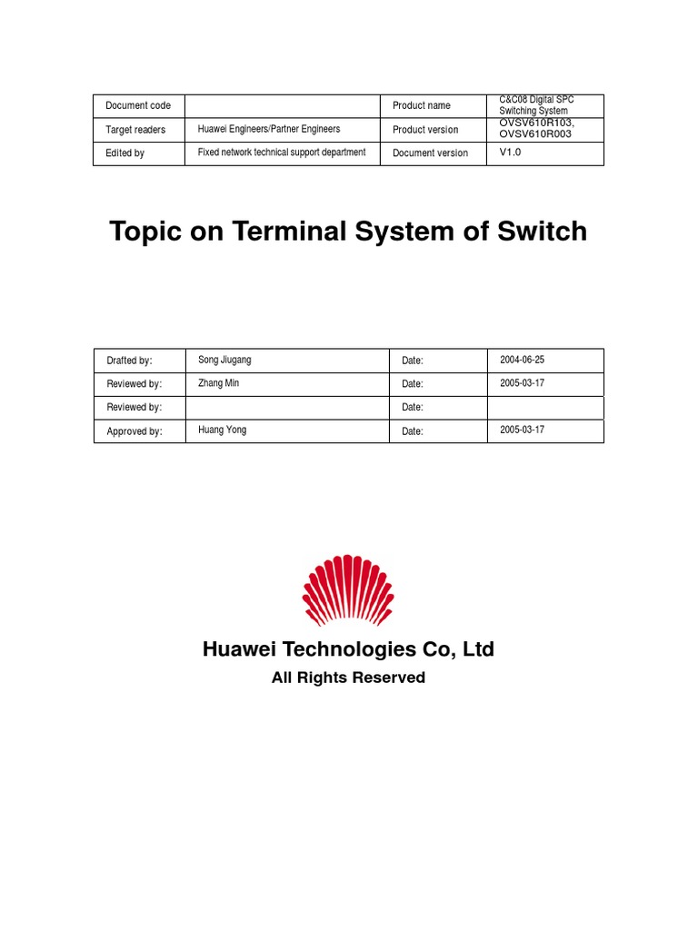 Terminal System Switch Setup Guide | PDF | Windows 2000 | Microsoft Sql ...