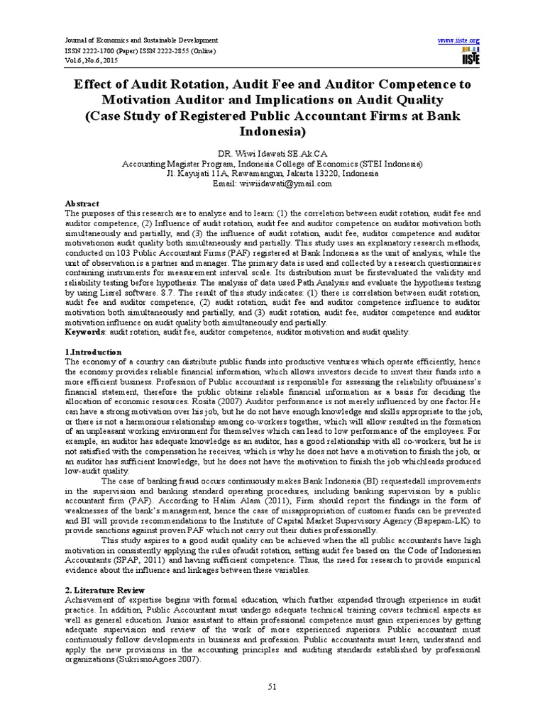 Audit Research | PDF | Audit | Motivation