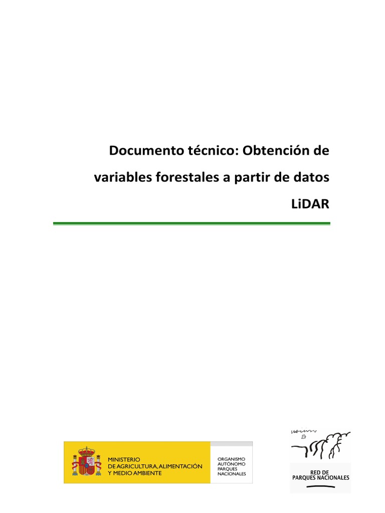 Obtencion Variables Forestales Datos LIDAR | Descargar gratis PDF ...