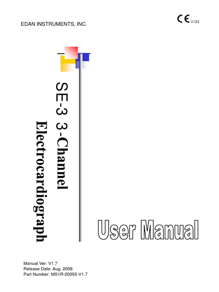 Edan SE-3 User Manual V1-7 | PDF | Mains Electricity | Electrical Connector