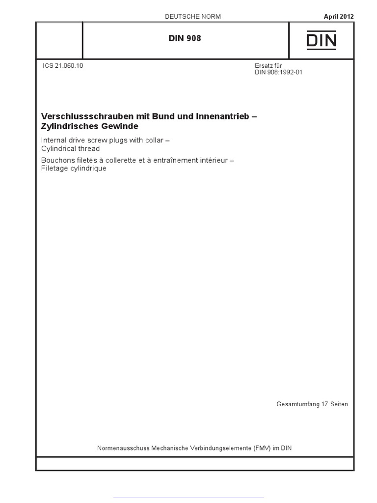 Din 908 | PDF