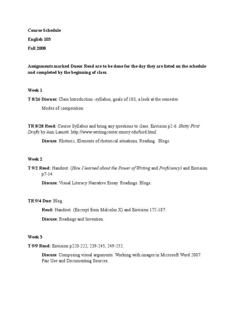 Modes of Composition: Drafts by Ann Lamott. HTTP://WWW - Writingcenter ...