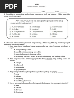 Filipino 1 Wastong Pagsulat NG Malaki at Maliit Na Letra Worksheet 4 | PDF