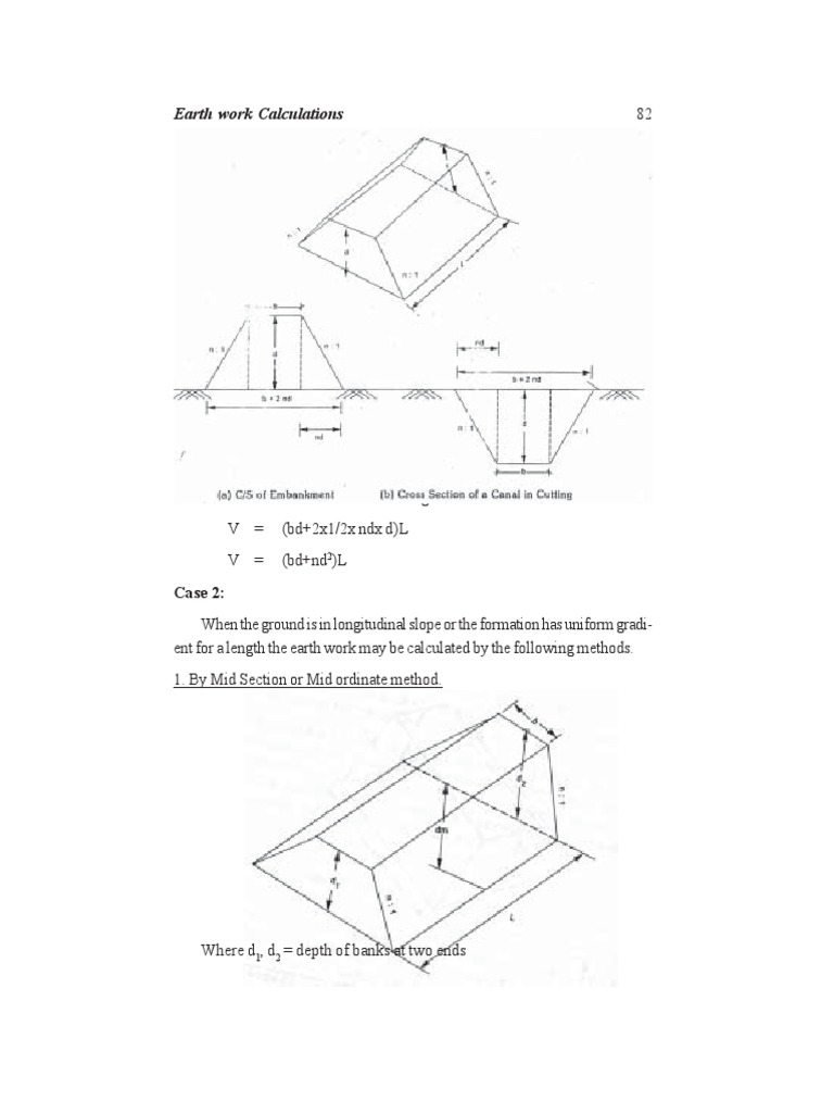 Estuimate of Earthwork in Road | PDF | Slope | Length