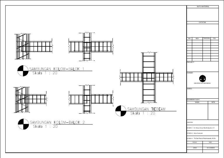 Sambungan Kolom Balok Tbeam | PDF
