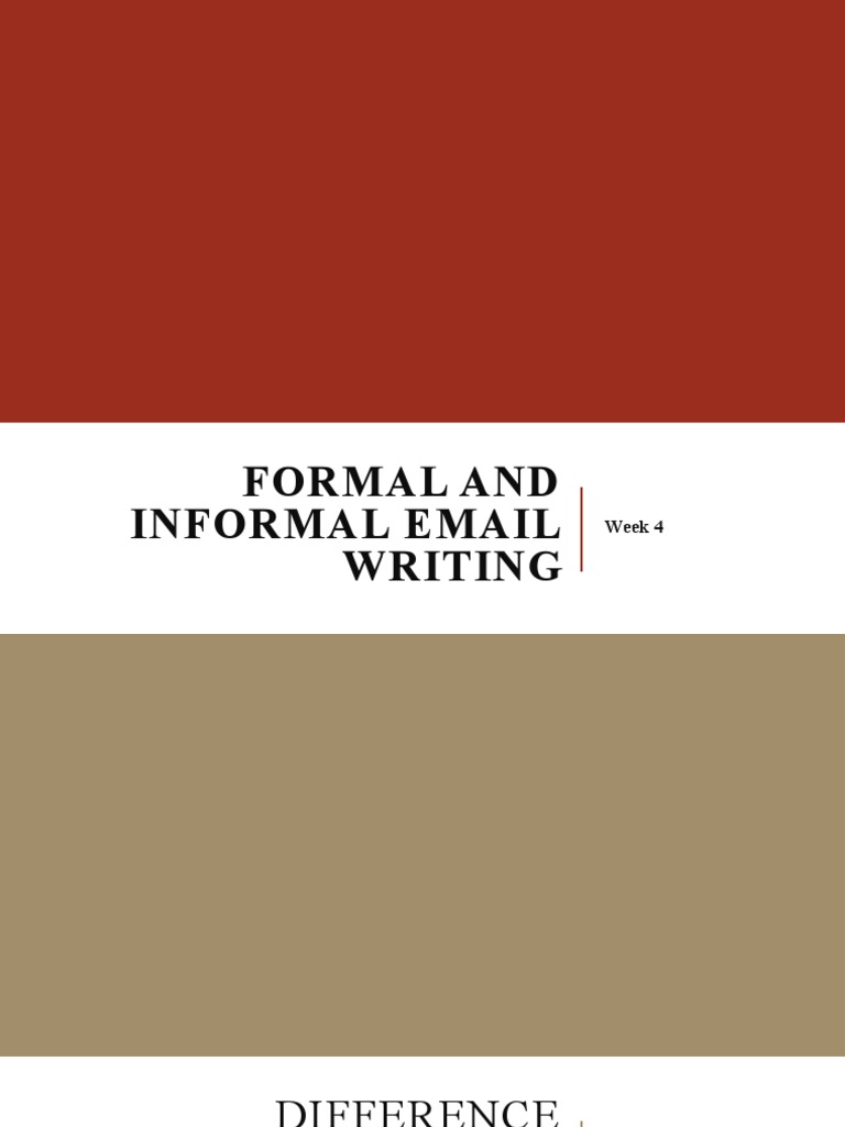 Formal vs Informal Email Styles: A Guide to Differences | PDF ...