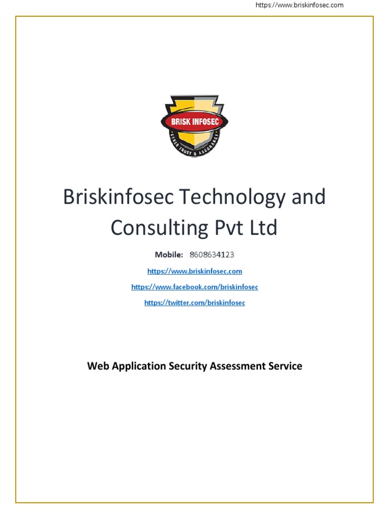 Web Application Security Assessment Service | PDF | Proxy Server ...