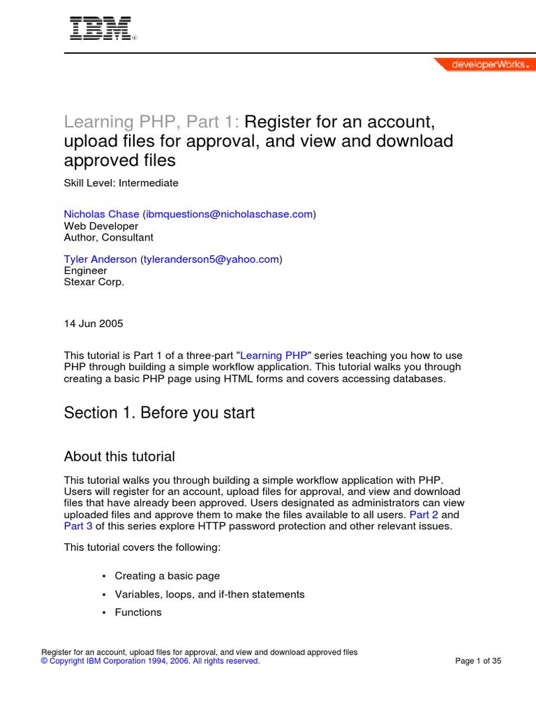 Learning Php Part 1 Pdf Php World Wide Web