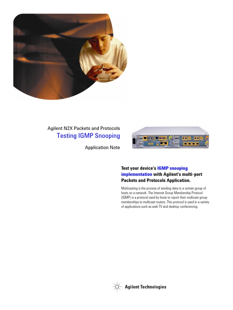 Testing IGMP Snooping: Agilent N2X Packets and Protocols | PDF ...