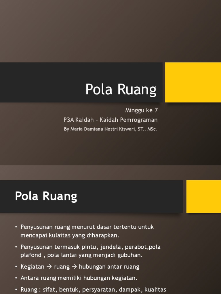 Pola Dan Struktur Ruang | PDF