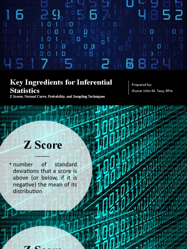 Understanding Key Statistical Concepts for Inferential Analysis | PDF | Standard Score ...
