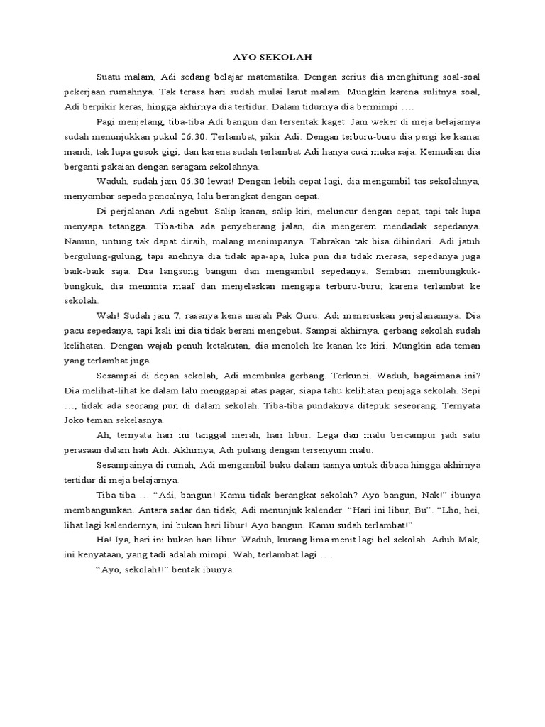 Contoh Naskah Pantomim | PDF