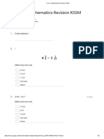 Form 1 Mathematics Revision Quiz | PDF | Numbers | Number Theory