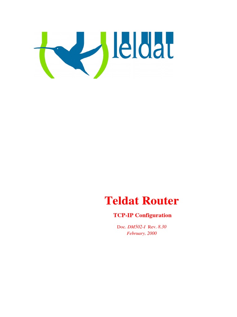 Teldat Router TCP-IP Configuration | PDF | Ip Address | Router (Computing)