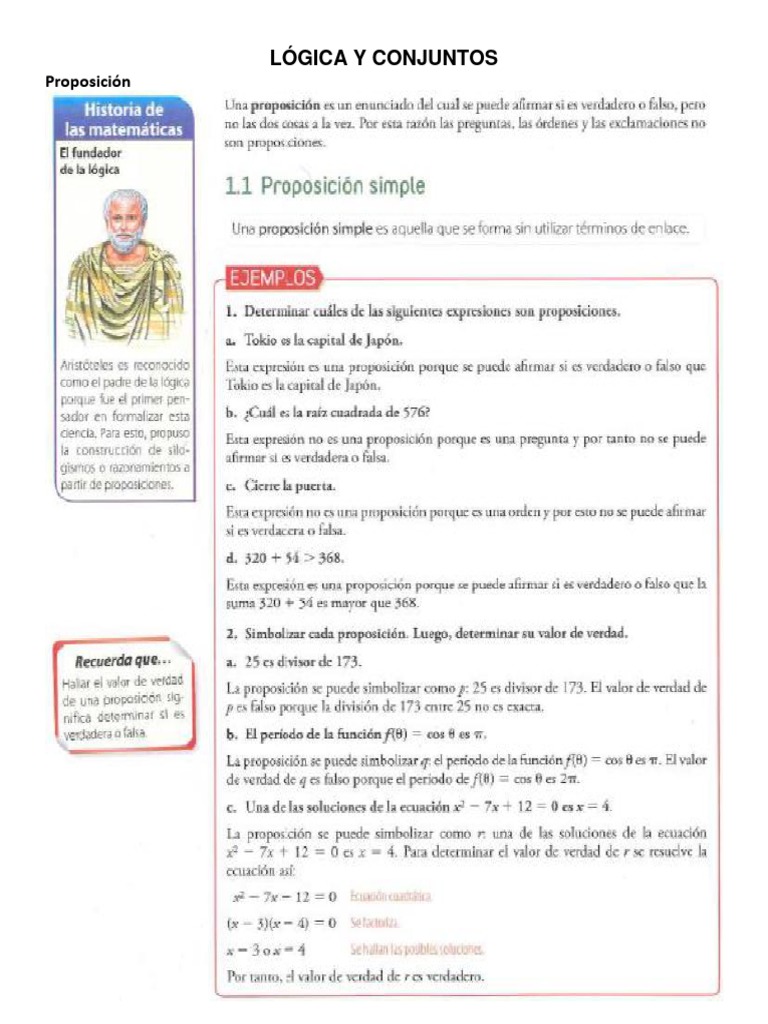 Proposiciones Simples y Compuestas | PDF