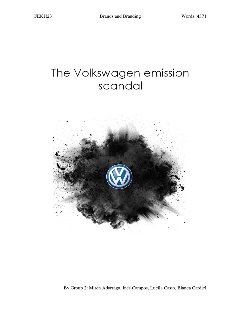 Volkswagen Emission Scandal Analysis | PDF | Reputation | Brand
