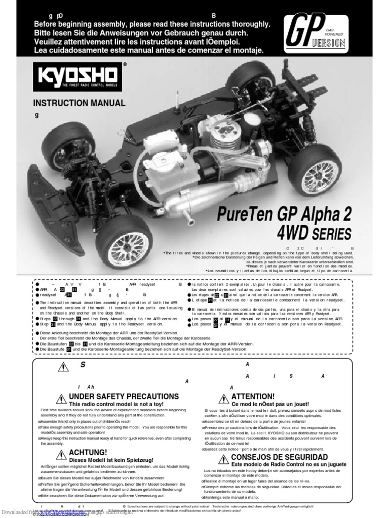 Pureten GP Alpha 2 4wd Series | PDF