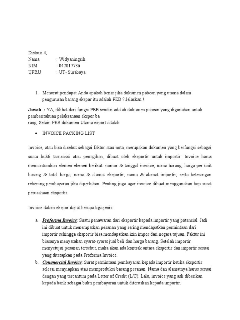 Diskusi 4 Kepabeanan Dan Cukai | PDF