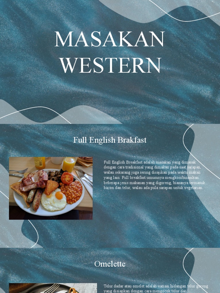 Makanan Western | PDF | Memasak, Makanan, & Anggur